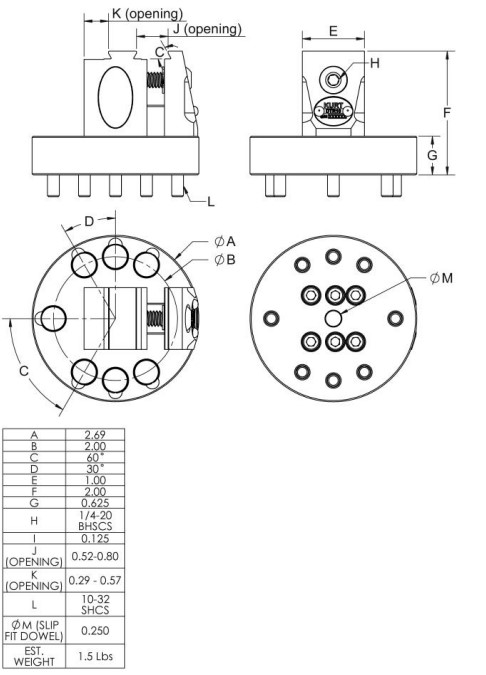 5-осевые тиски Kurt DoveLock™ — DTR10